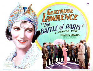 Cole & Gertie For Paramount: THE BATTLE OF PARIS (1929) | THAT'S ...